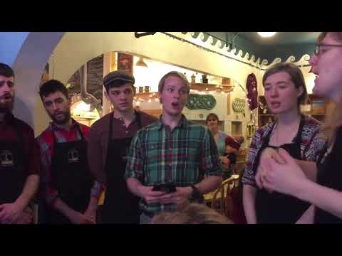 Some of our staff singing a beautiful Romanian Christmas carol for the ladies in the Tzar’s Room.