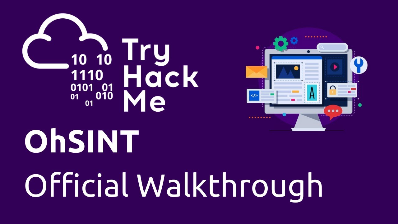 TryHackMe OhSINT Official Walkthrough - YouTube