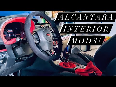 Subaru WRX/STI Alcantara Interior Mods! Overland Designs - YouTube