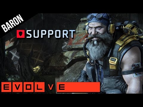 Evolve Goliath Monster Battle - Support Class vs Goliath in Full Squad!