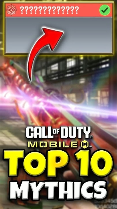 Top 10 Mythics in CODM #codm #codmobile #callofdutymobile - YouTube