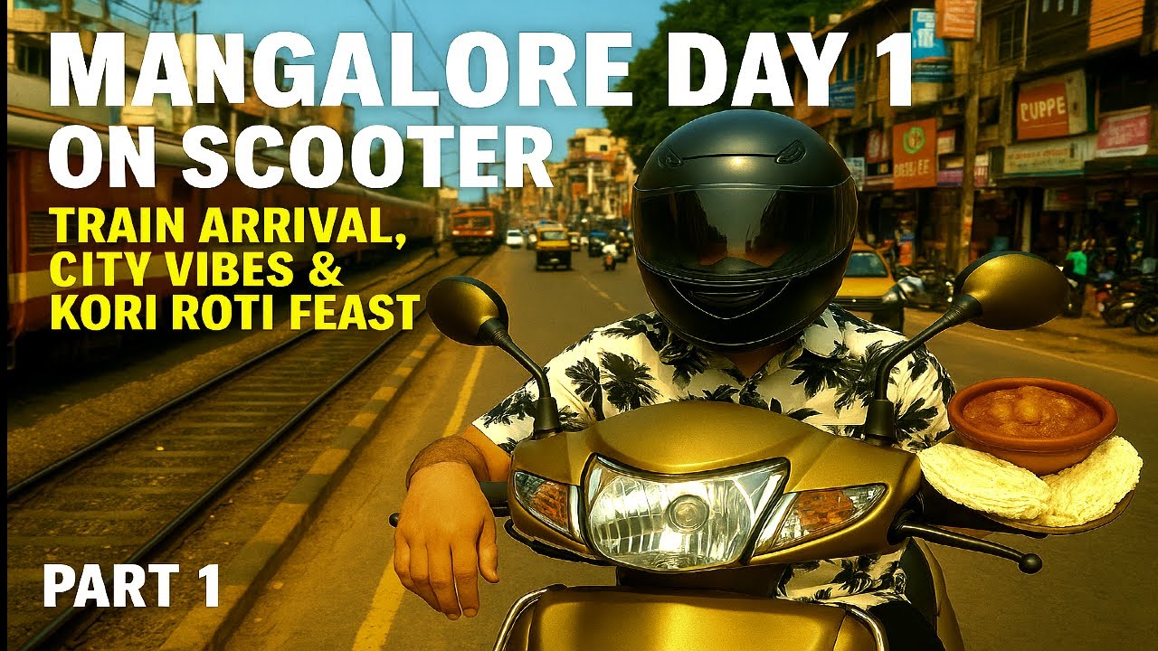 Mangalore Day 1 on Scooter | Train Arrival, City Vibes & Kori Roti ...
