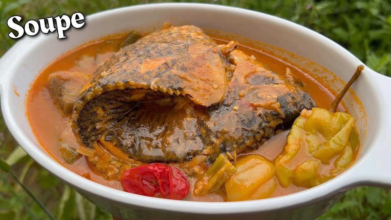 Soupe de poisson tilapia ou poisson carpe façon lagunaire - YouTube
