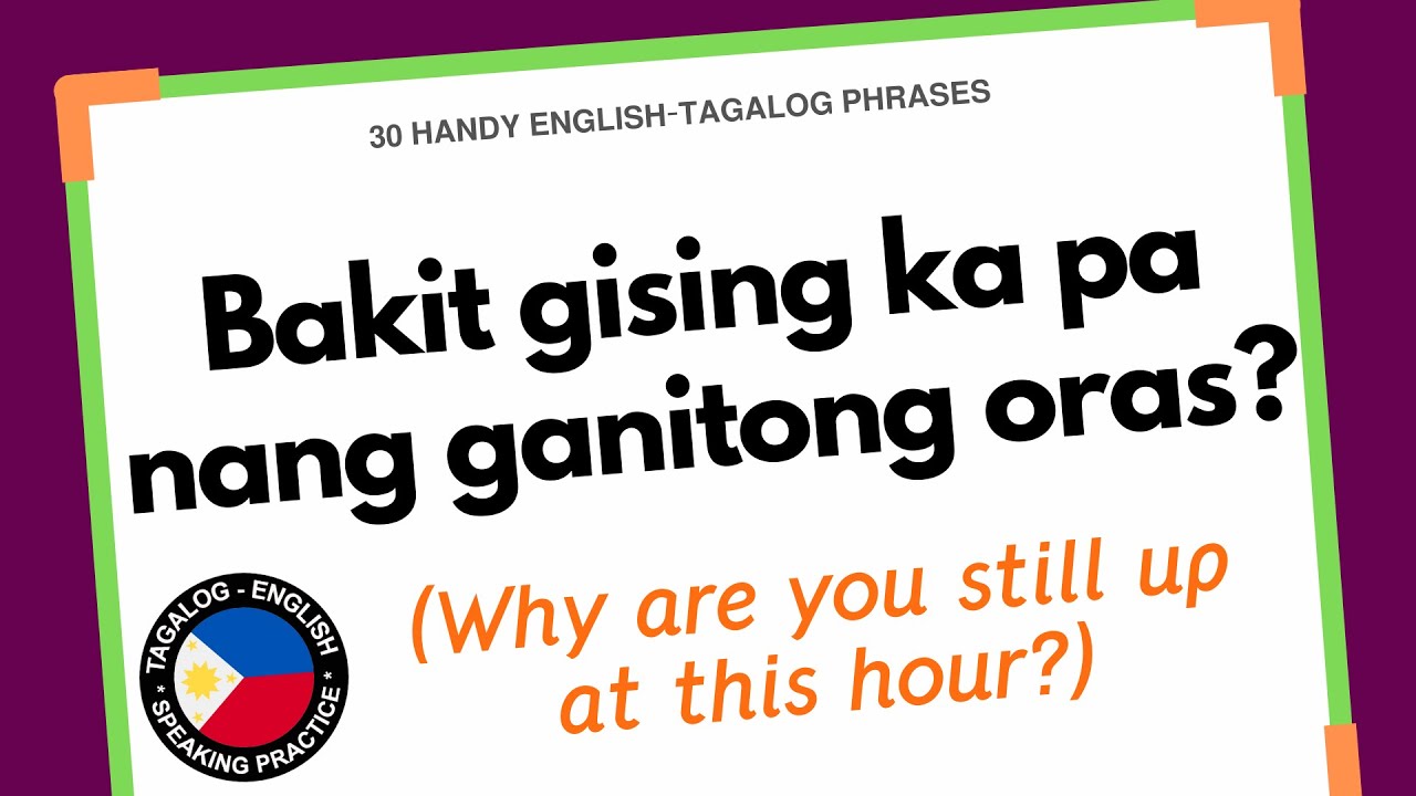 30 SIMPLE ENGLISH-TAGALOG PHRASES AND SENTENCES | Filipino Language ...