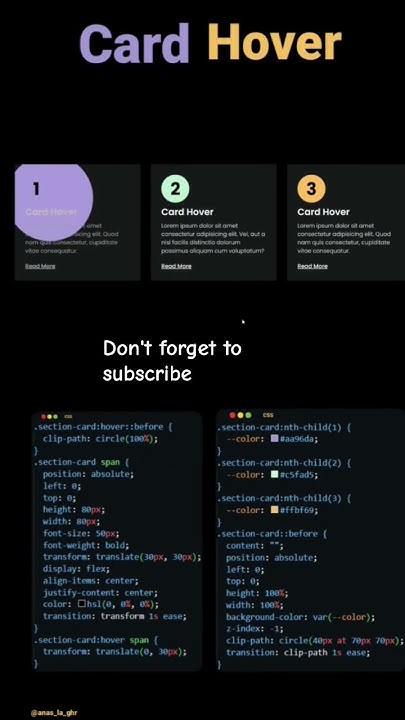 Card Hover Animation Shorts Ytshorts Nitubhai Viral Webdesign Csshovereffect Youtube