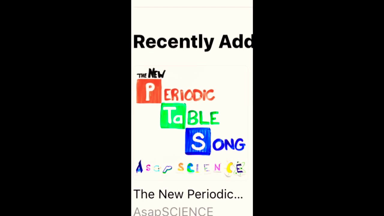 The Periodic Table Of Elements Song Youtube