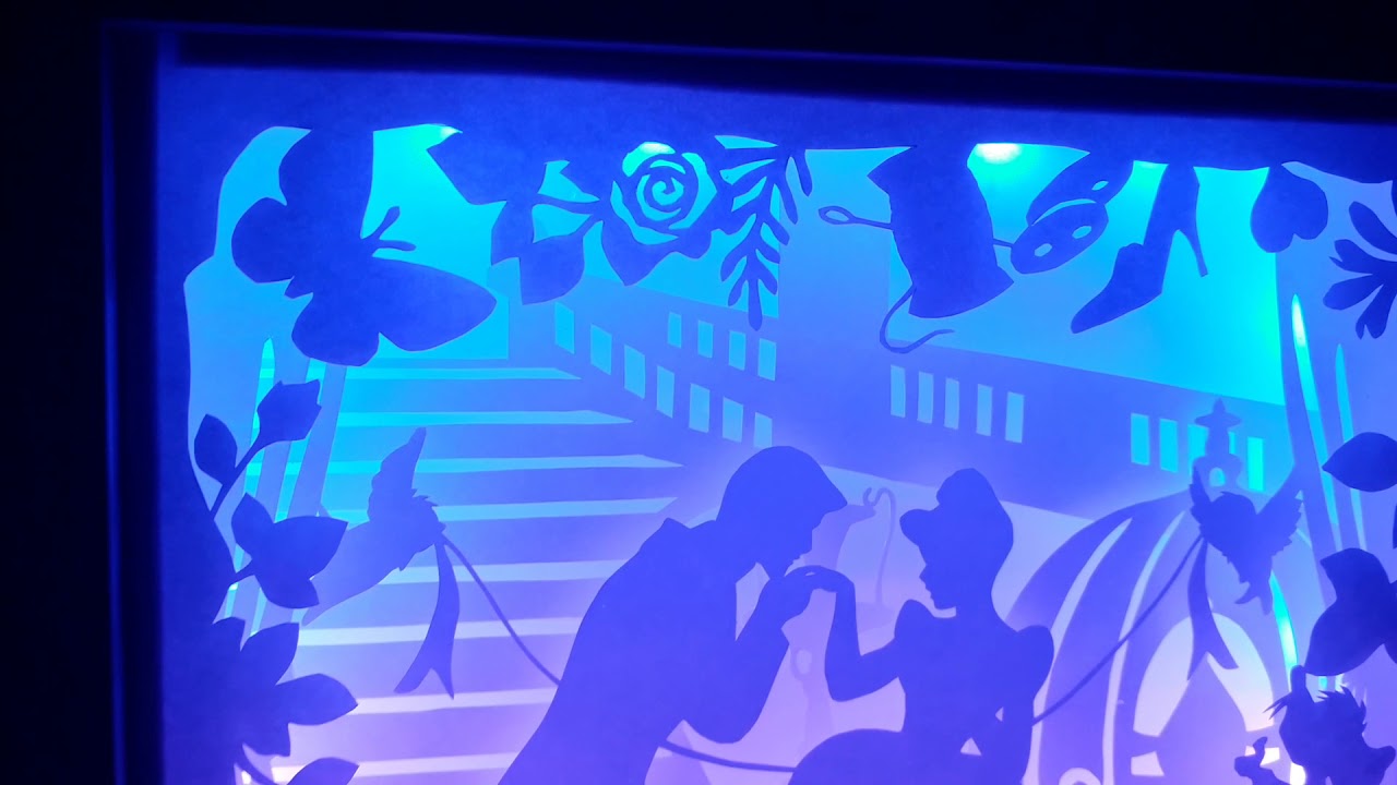 Cinderella Paper Cutting Light Box - YouTube