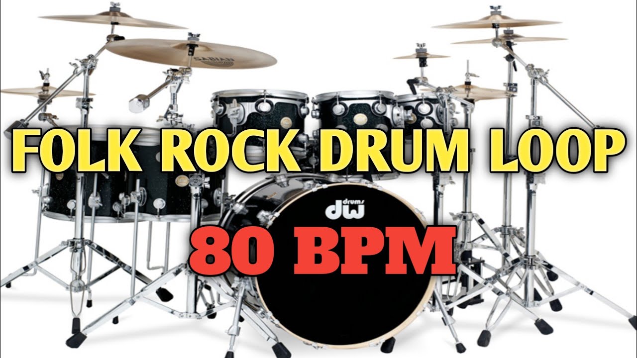 FOLK ROCK DRUM LOOP | 80 BPM - YouTube