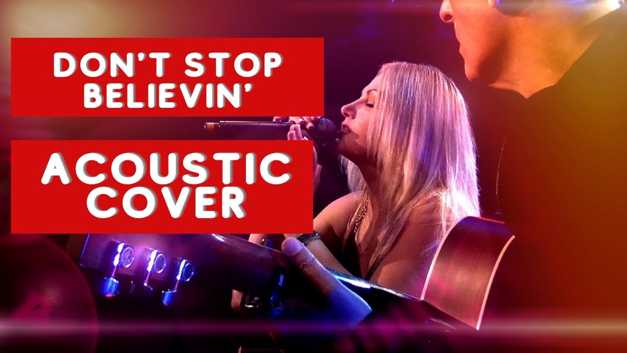 Don't Stop Believin'- Journey- Acoustic Cover- Jennifer Cella & Jeff ...