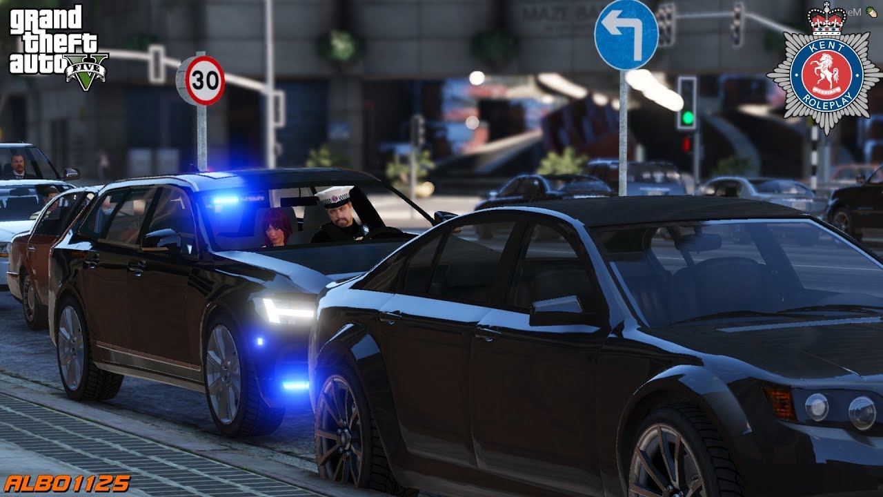 GTA5 Roleplay (Police) - Unmarked Speed Check - Kent RPC - YouTube
