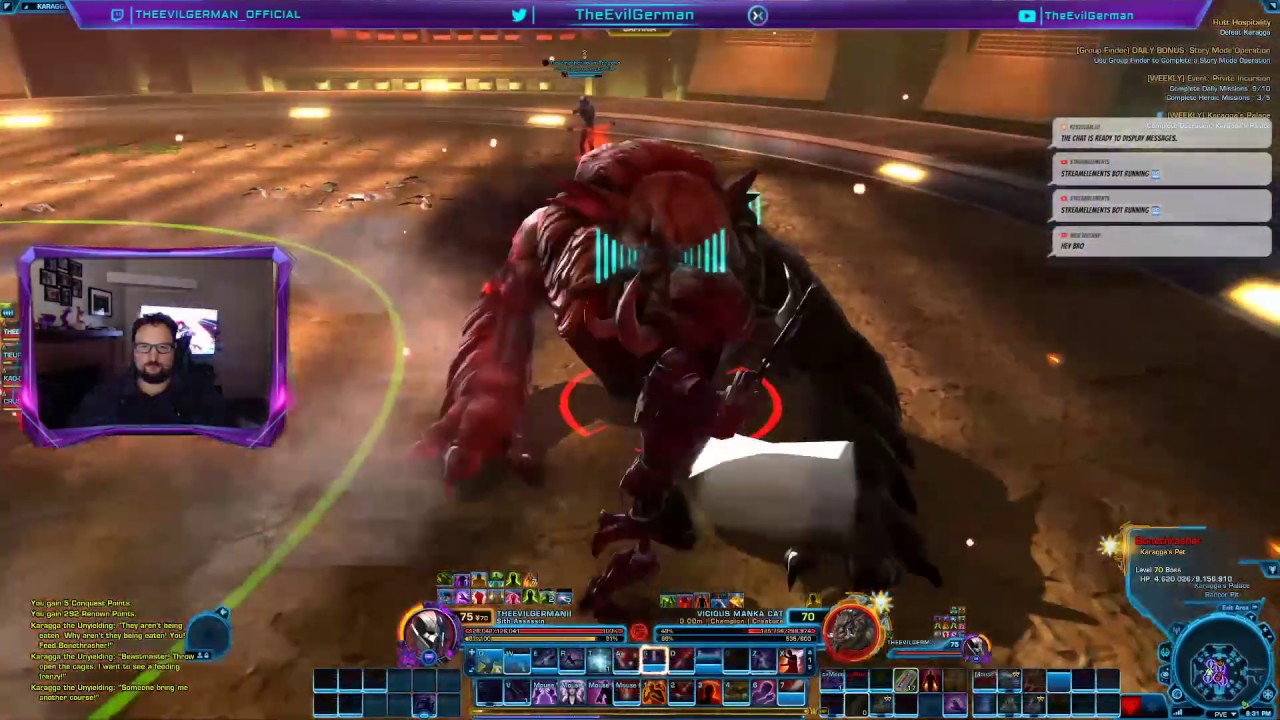 Star wars the old republic, Tank, Sith Assassin, Raid Karagga's Palace ...