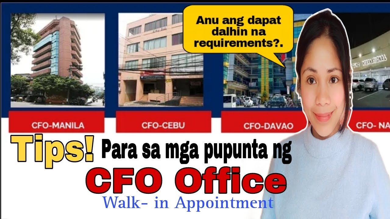 Tips para sa mga Walk-In applicant for CFO Certificate/Sticker - YouTube