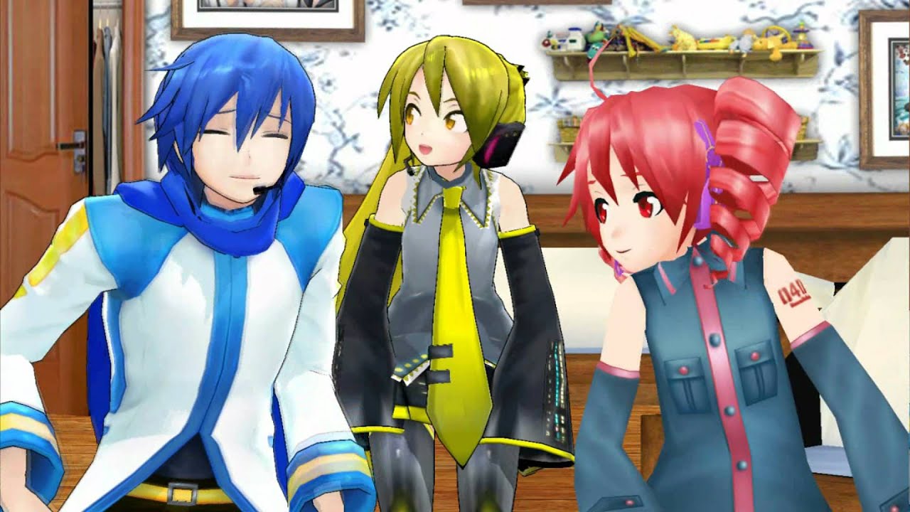 MMD Everybody - Kaito, Neru, Teto - YouTube
