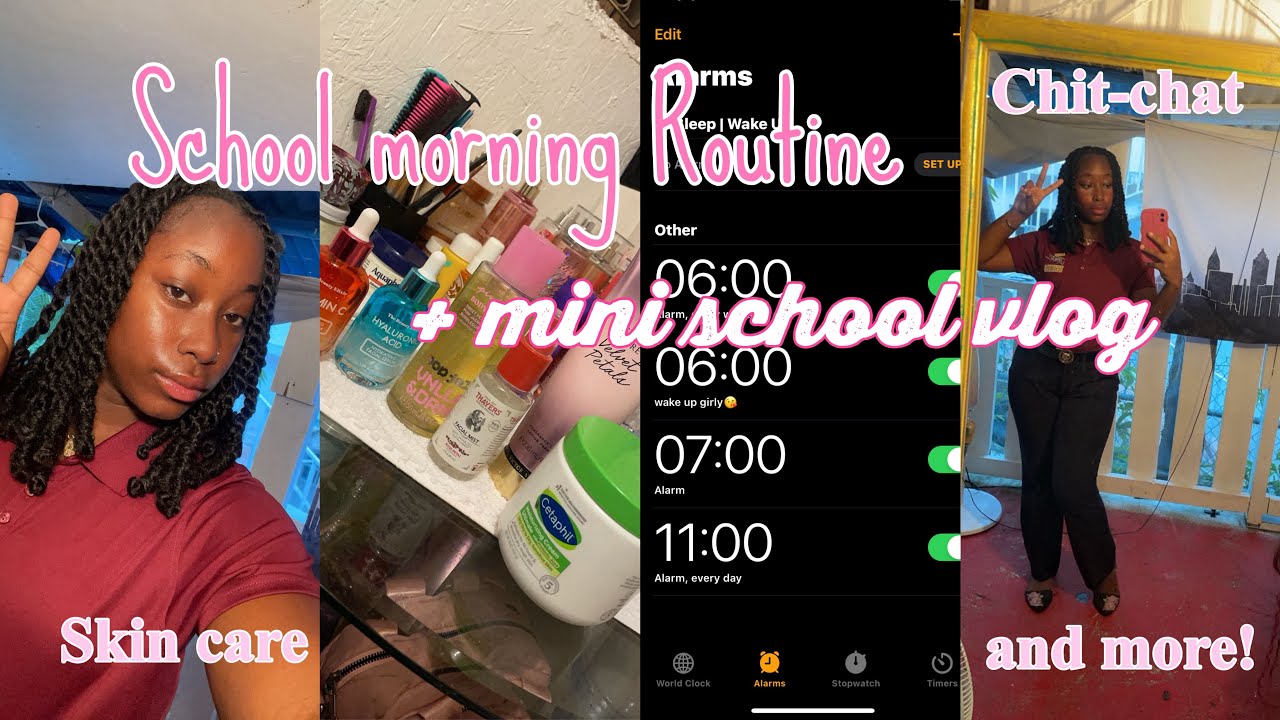 *Updated* school morning routine + school vlog - YouTube