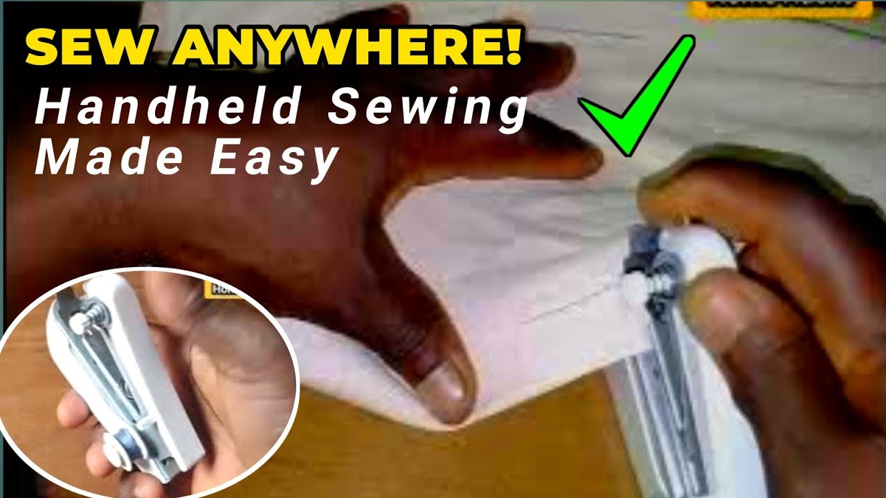 How to Use a Handheld Sewing Machine | Easy Step-by-Step Guide - YouTube