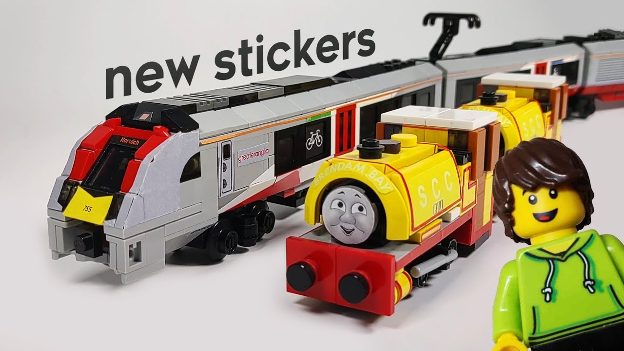 New Stickers for my mini LEGO trains - Larry’s Lego - YouTube