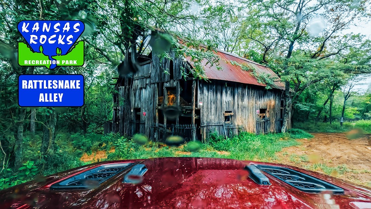 Rattlesnake Alley Drive Through - Kansas Rocks Recreation Park - YouTube