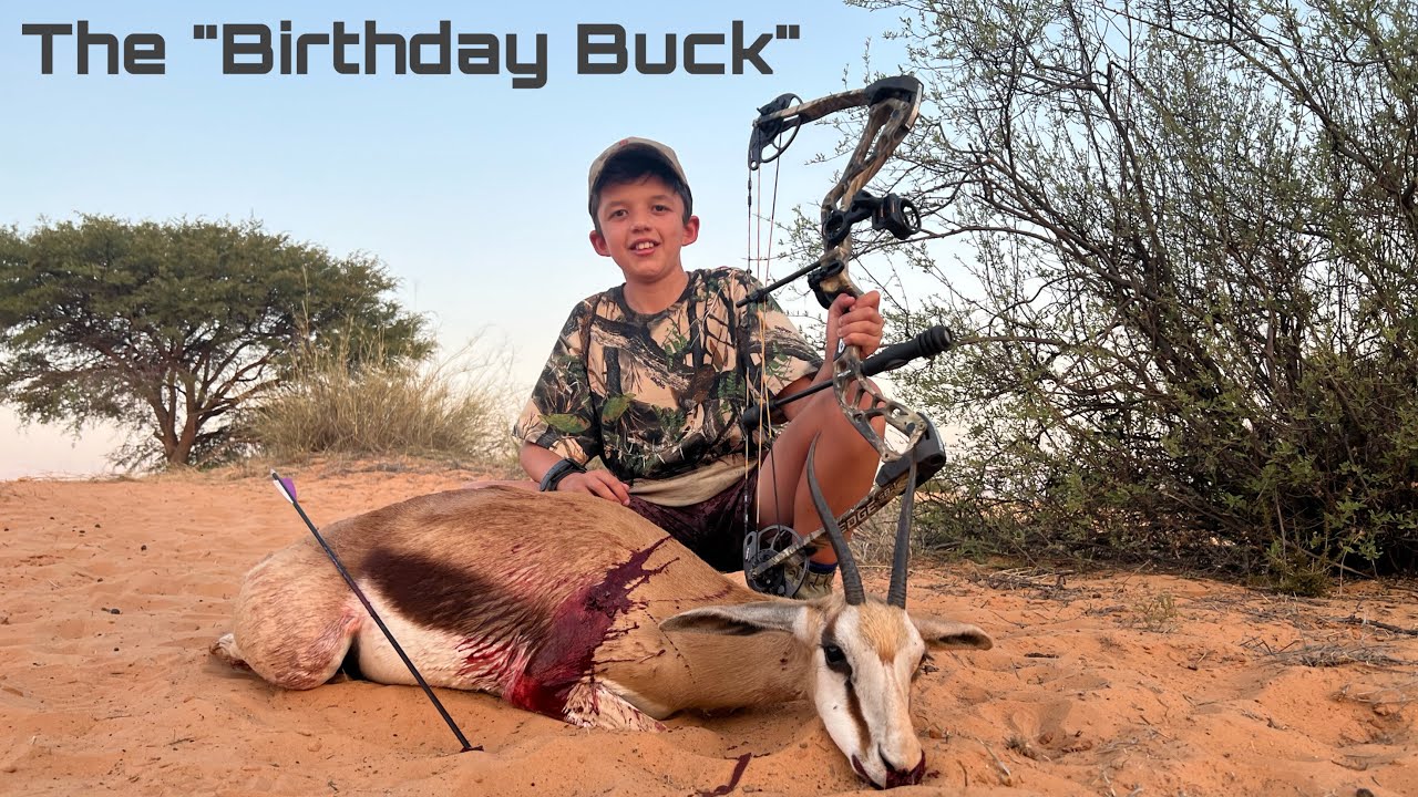 13 Year Old’s first Springbok with a Bow! | The “Birthday Buck” | - YouTube