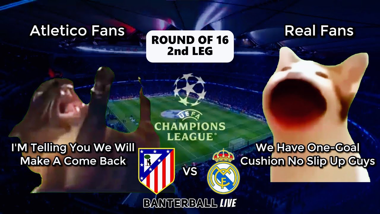 ATLETICO MADRID 1(2)-0(4) REAL MADRID | Cat Memes Highlights | Round of ...