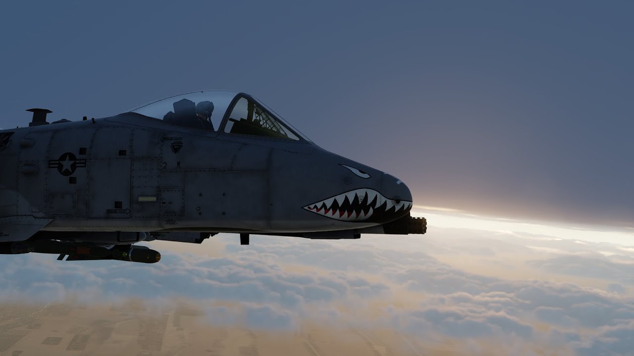 Entrenamiento A10C2 Tank killer con baja visibilidad - YouTube