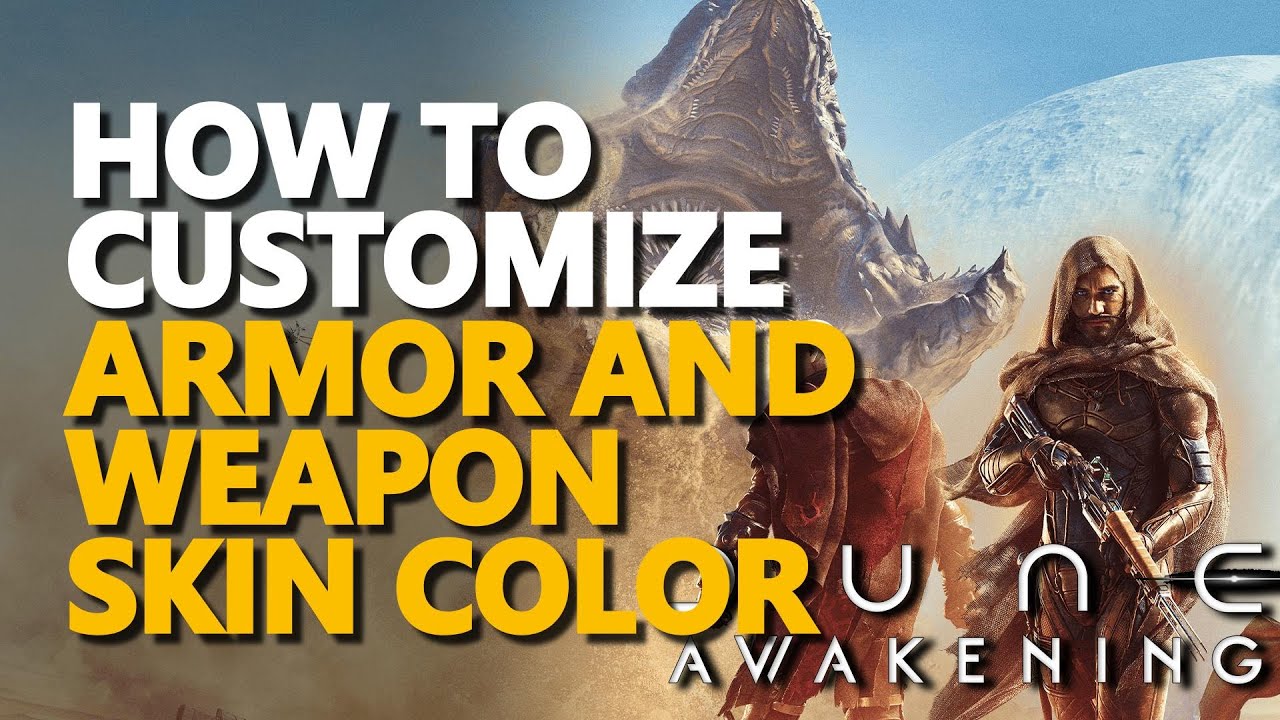 How to customize Armor and Weapon Skin Color Dune Awakening - YouTube