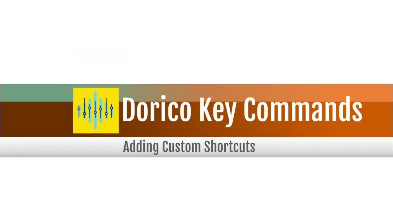 Dorico Key Commands: Adding Custom Shortcuts - YouTube