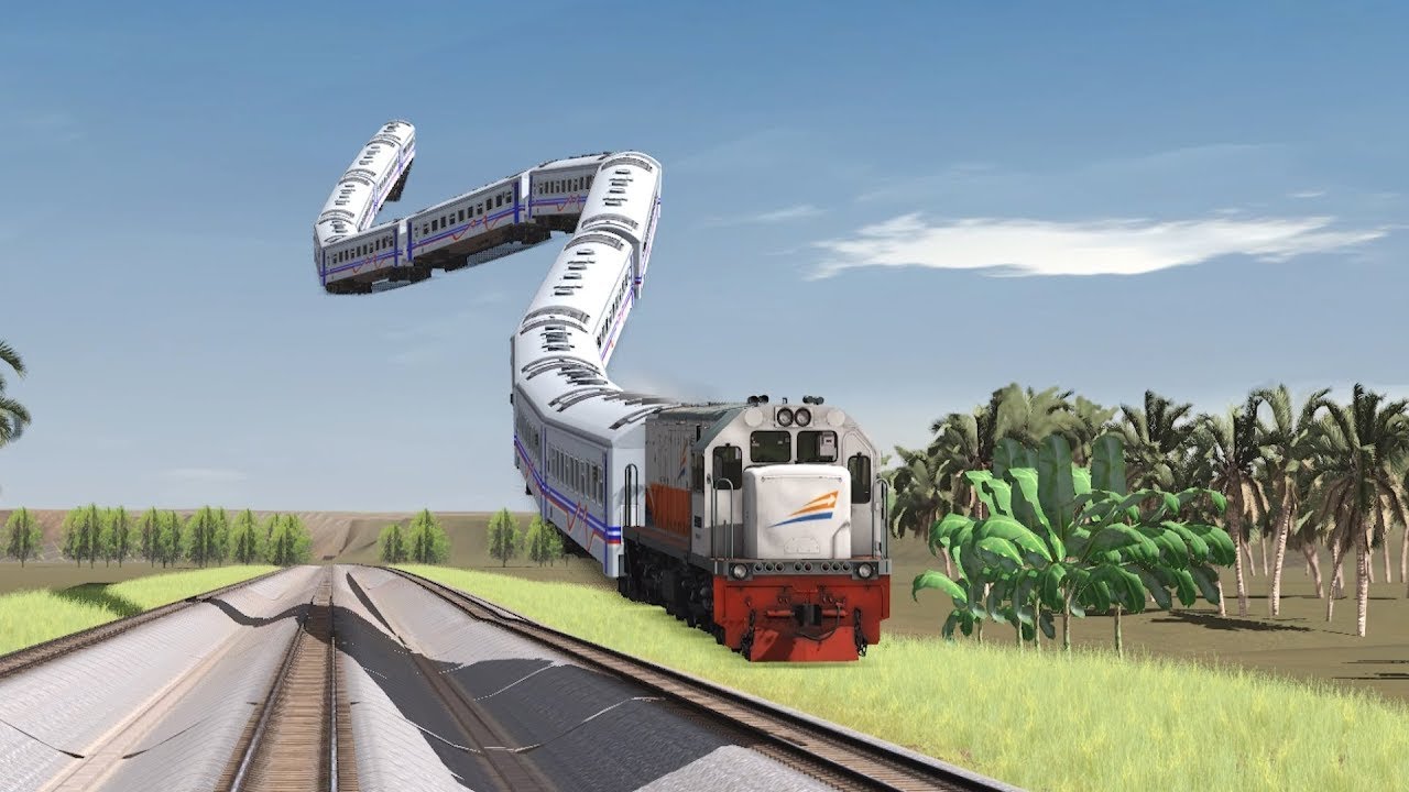 flying train in the sky !! flying train flying men & enjoyable time I ...