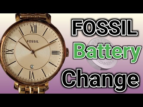 Fossil watch battery replacement tutorial । How to replace a fossil ...