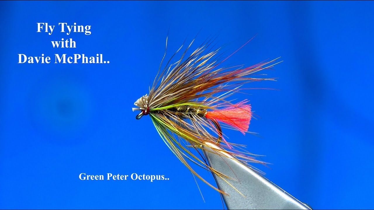 Tying a Green Peter Octopus Wet Fly by Davie McPhail - YouTube