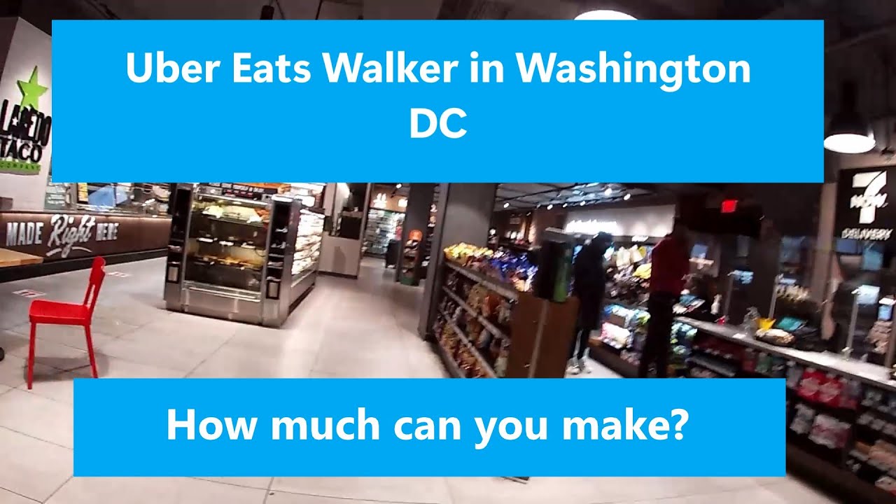 Busy Saturday Night Walking Uber Eats in Washington DC! - YouTube