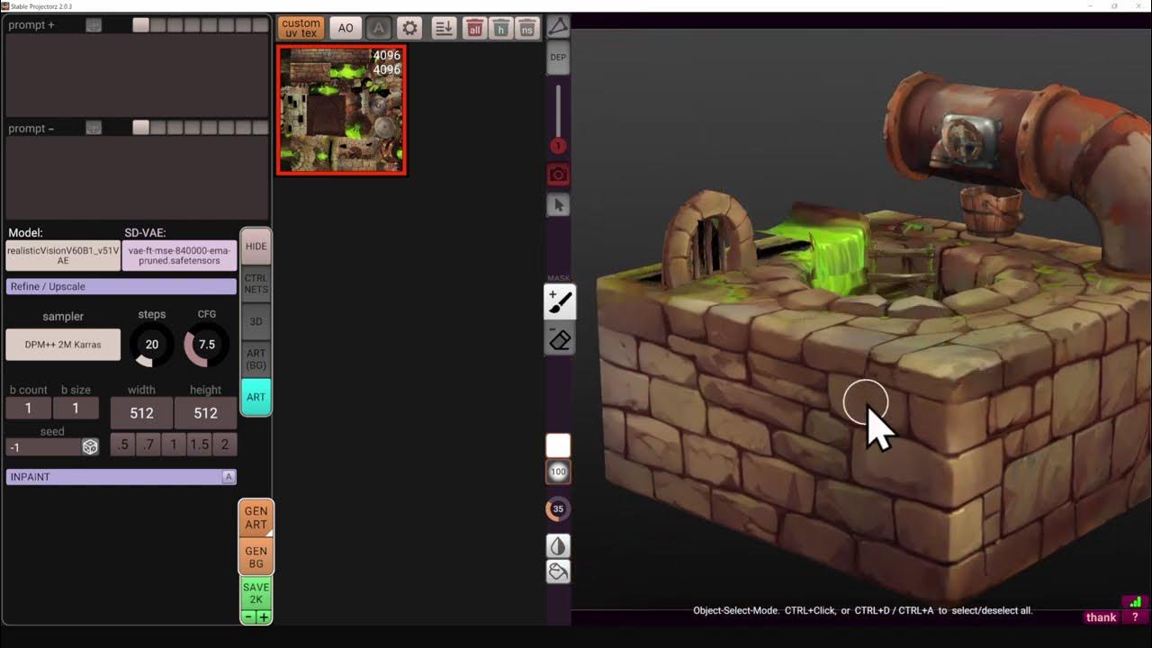 StableProjectorz 2.0.3 Beta (free AI 3d-texturing) - YouTube