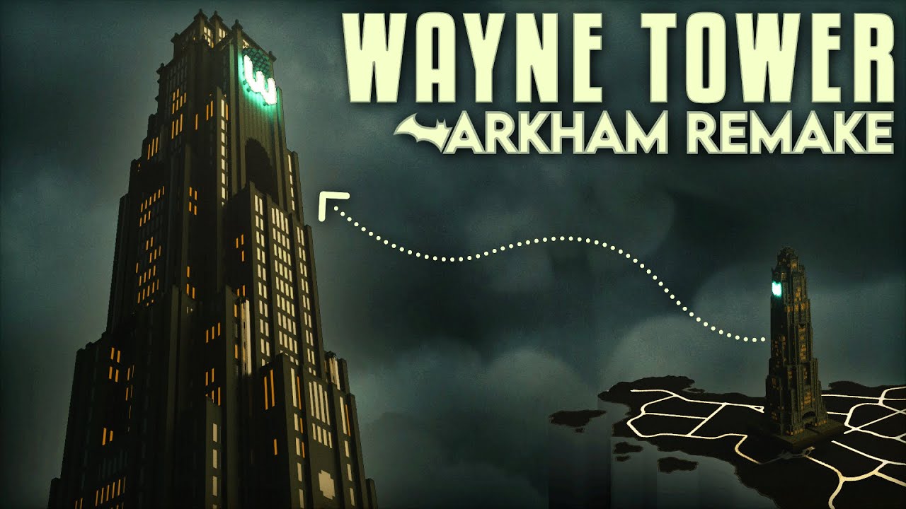 Wayne Tower + City Planning | Remaking Arkham Knight's Gotham - YouTube