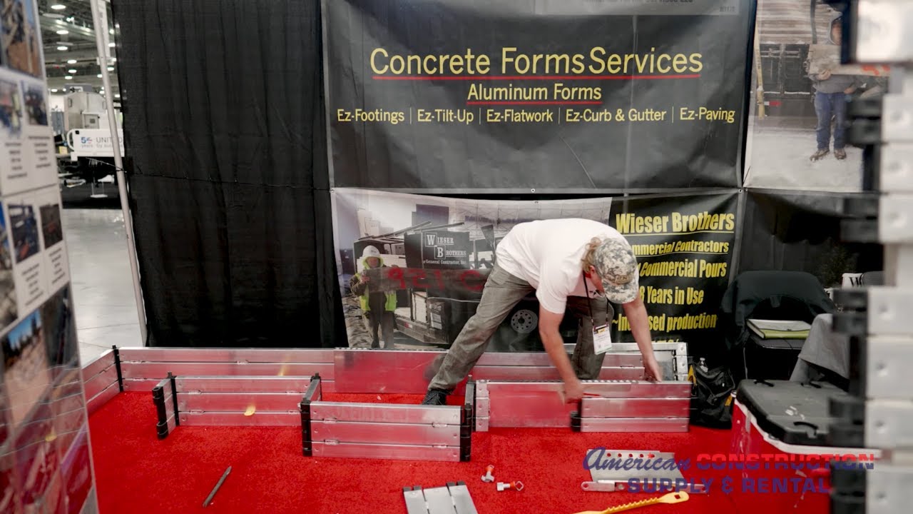 Showcasing Concrete Form Services Aluminum Forms - YouTube