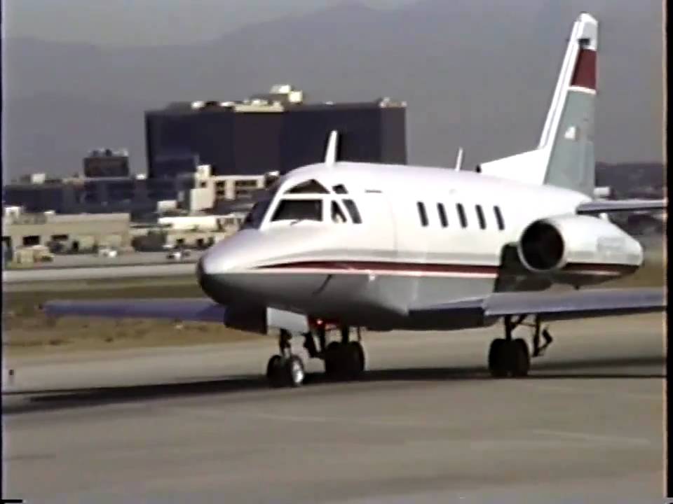 Rare Sabreliner 75A Departing LAX - YouTube