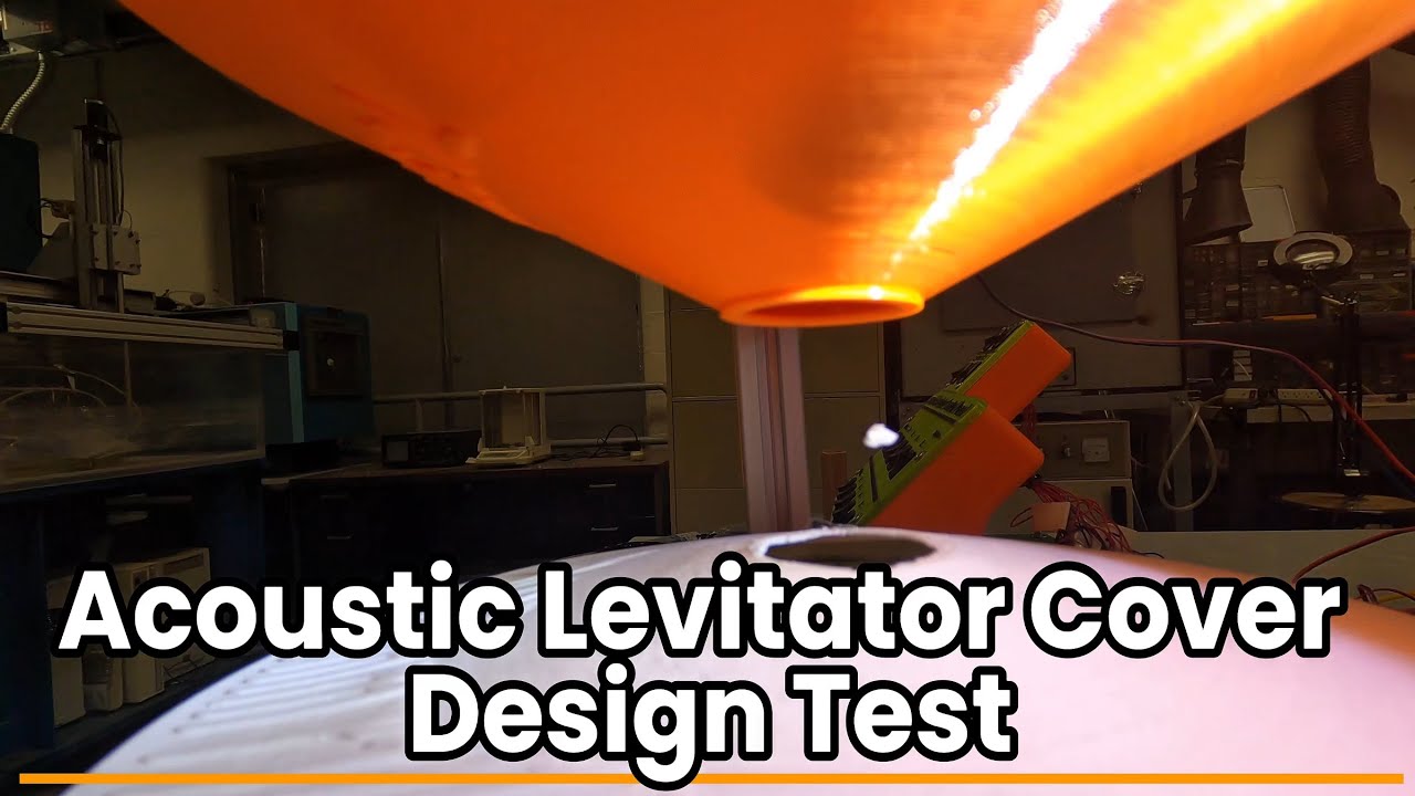 Acoustic Levitator Cover Design Test - YouTube