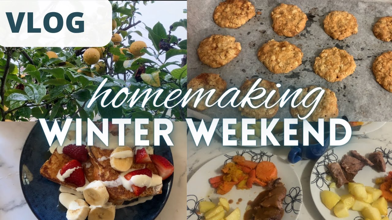 Kitchen Homemaking on a Winter Weekend / Vlog - YouTube