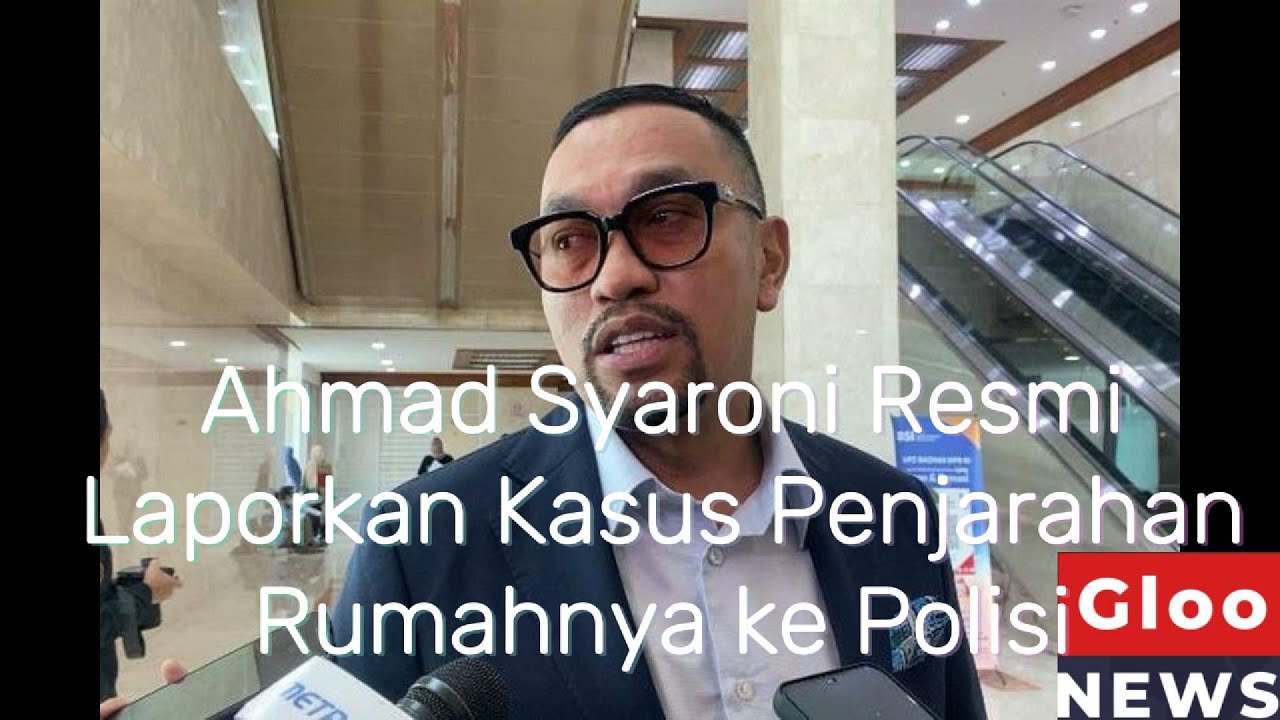 Ahmad Sahroni Laporkan Kasus Penjarahan Rumahnya - YouTube