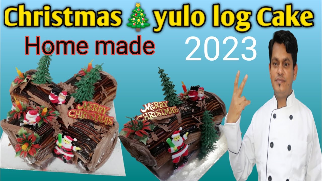 Christmas Cake How to Make an Easy Yule Log Roll Cake with Cake yule ...