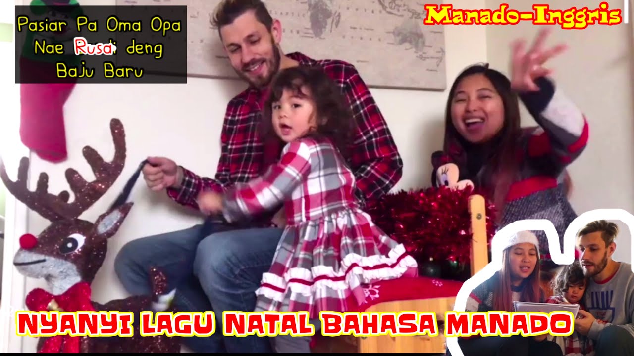 BULE NYANYI LAGU NATAL BAHASA MANADO ! Pasiar Pa Oma Opa Nae Bendi ...