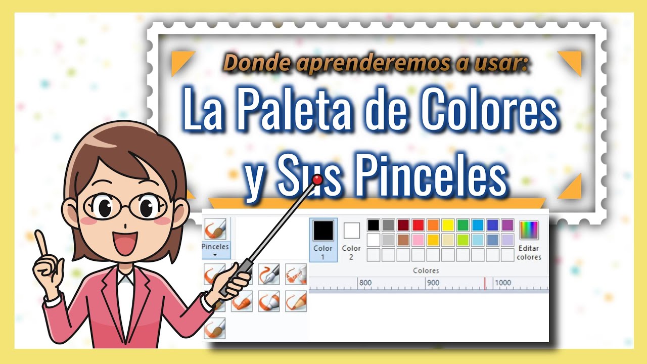 🎨Uso la Paleta de Colores y Pinceles en Paint - YouTube