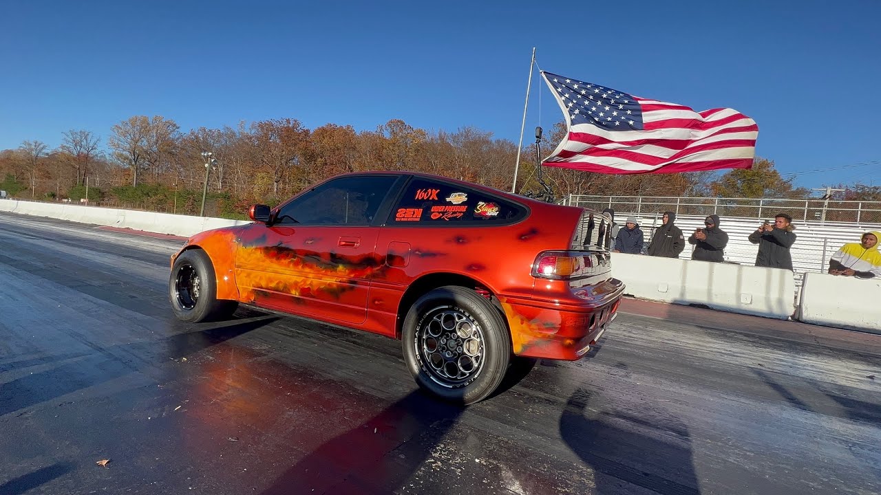 Turbo D-series CRX @ Capital Raceway - YouTube