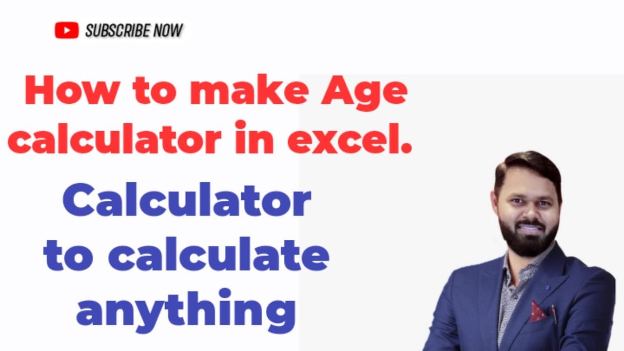 How To Make Age Calculator In Excel YouTube how-to-make-age-calculator-in-excel-youtube
