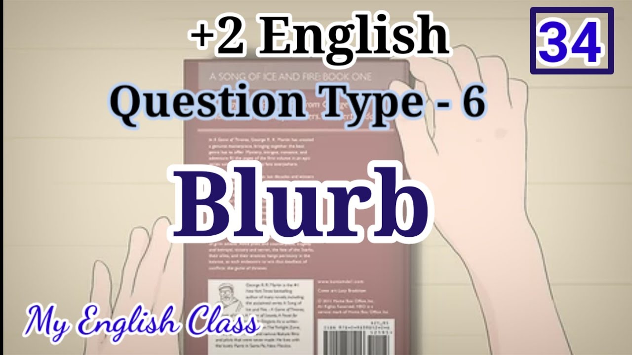 Blurb writing| Plus two English important questions| focus area 2022 ...
