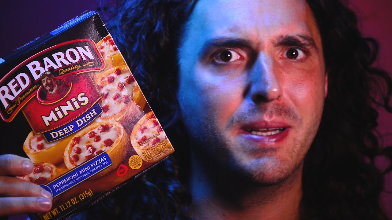 Red Baron Mini Deep Dish Pizza Taste Test ASMR Mukbang Review 먹방 - YouTube