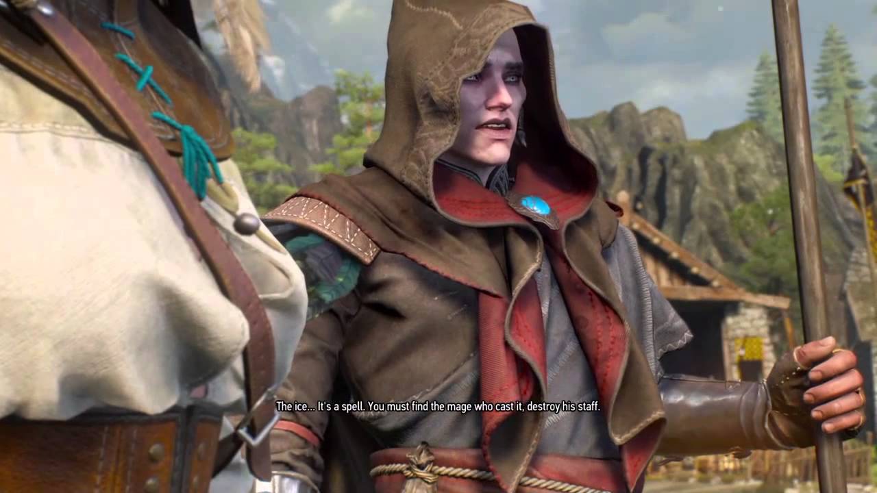 The Witcher 3 Caranthir boss fight Deathmarch difficulty - YouTube