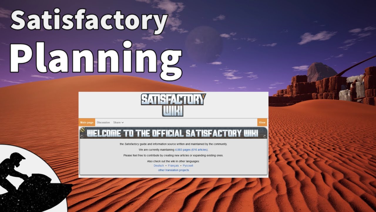 Satisfactory Planning. Using the Official Wiki - YouTube