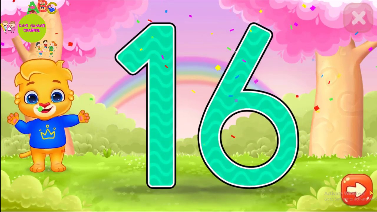 123 Numbers Game | Count & Tracing Number 1 to 20 | Kids Games - YouTube