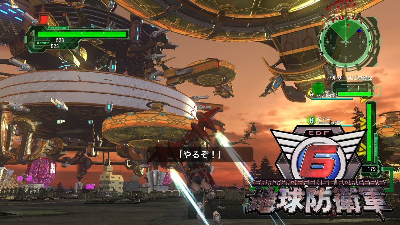 【地球防衛軍6】オンM72. 要塞追跡：ウイングダイバー：HARD【EDF6】 - YouTube
