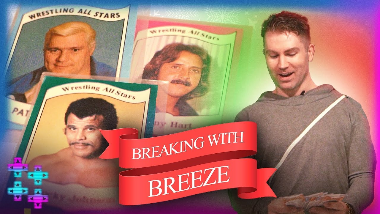Rare WWE Trading Cards at the WWE Warehouse: Breaking With Breeze - YouTube