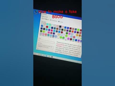 How to make a fake BSOD (Blue Screen Of Death) on Windows 10 - YouTube